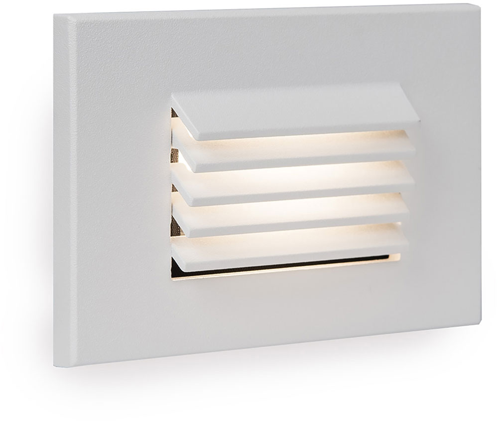WAC Lighting 4051-WT Modern White LED Louvered Indoor Step Light - WAC ...