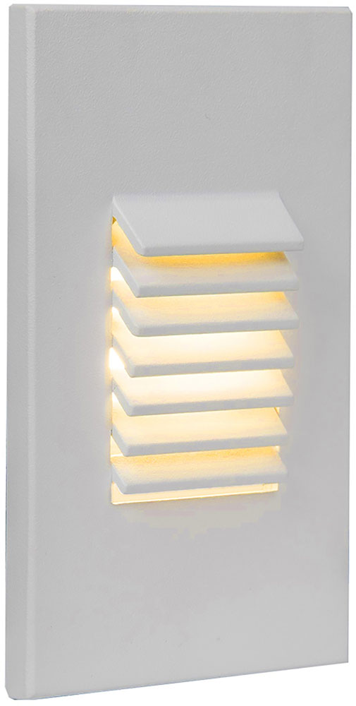 WAC Lighting 4061-AMWT Contemporary White LED Louvered Indoor Step ...