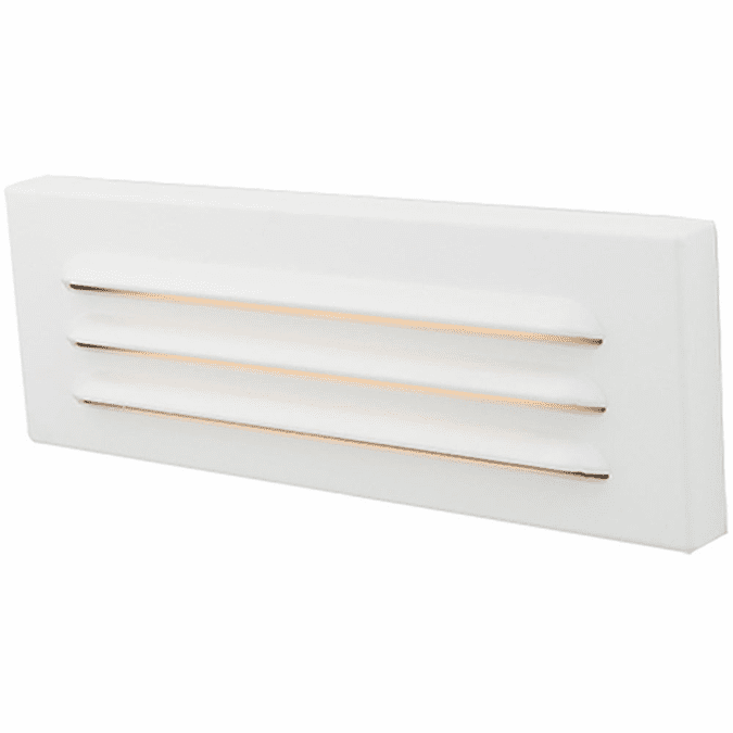 WAC Lighting 4901-WT Contemporary White LED Louvered Indoor Step ...
