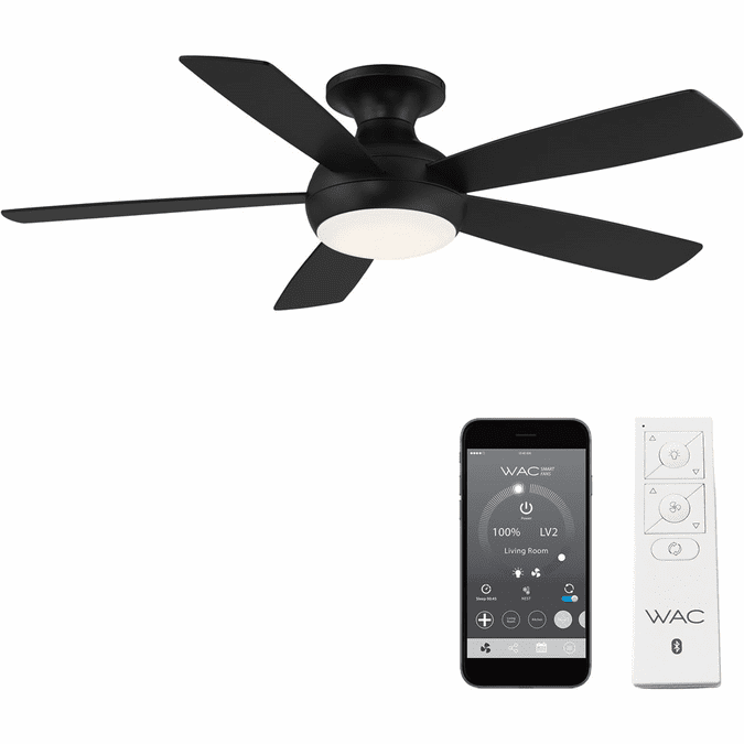 WAC Lighting F-035L-MB Odyssey Contemporary Matte Black LED Indoor ...