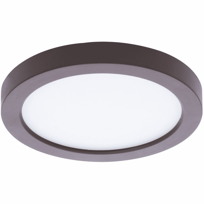 WAC Lighting FM-05RN-BZ Round Modern Bronze LED 5" Flush Mount Light ...