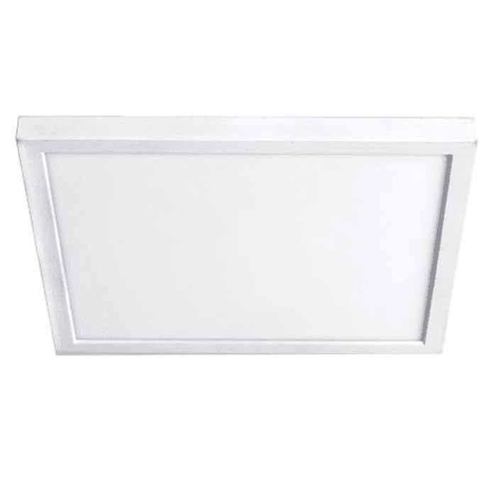 WAC Lighting FM-11SQ-WT Square Modern White LED 11" Home Ceiling ...