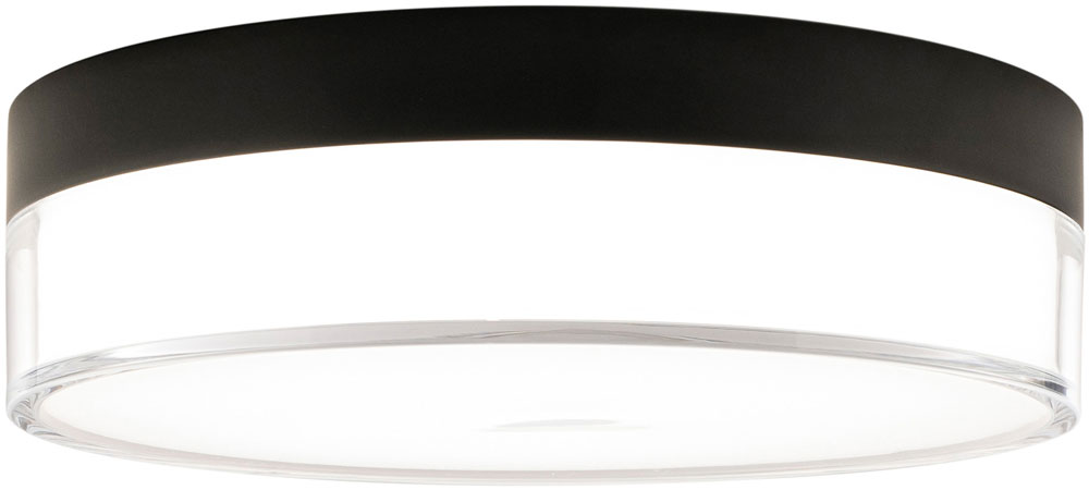 WAC Lighting FM-240209-CS-BK Twist-N-Lite Contemporary Black LED Flush ...
