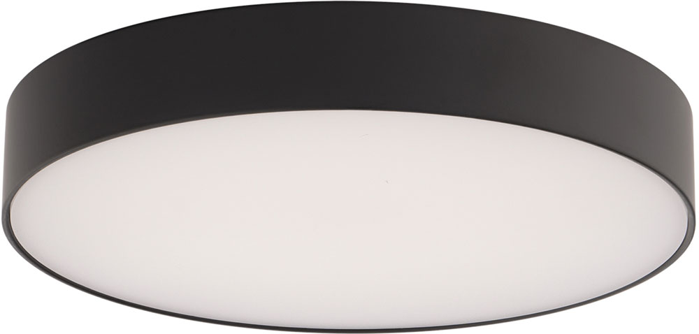 WAC Lighting FM-240505-9CS-BK Edgeless Round Modern Black LED Overhead ...