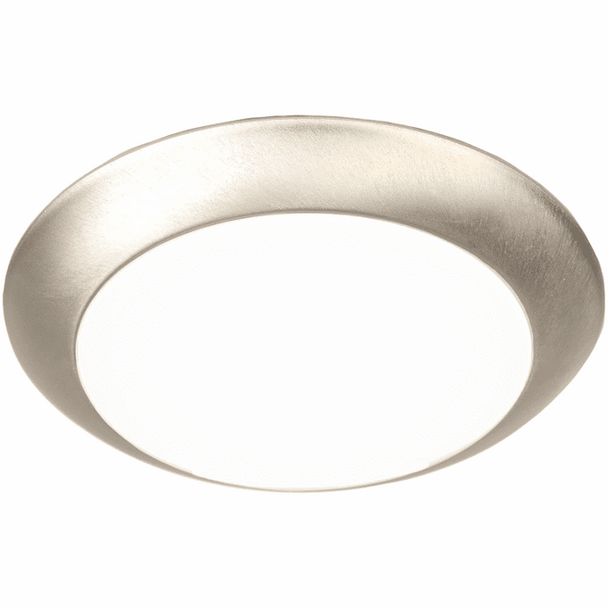 WAC Lighting FM-306-BN Disc Modern Brushed Nickel LED 7.4" Flush Mount ...