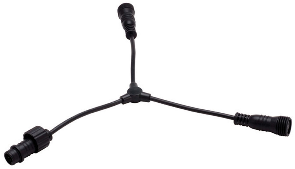 WAC Lighting LED-TO24-Y-RGB Modern Black 3-Way Y-Connector - WAC-LED ...