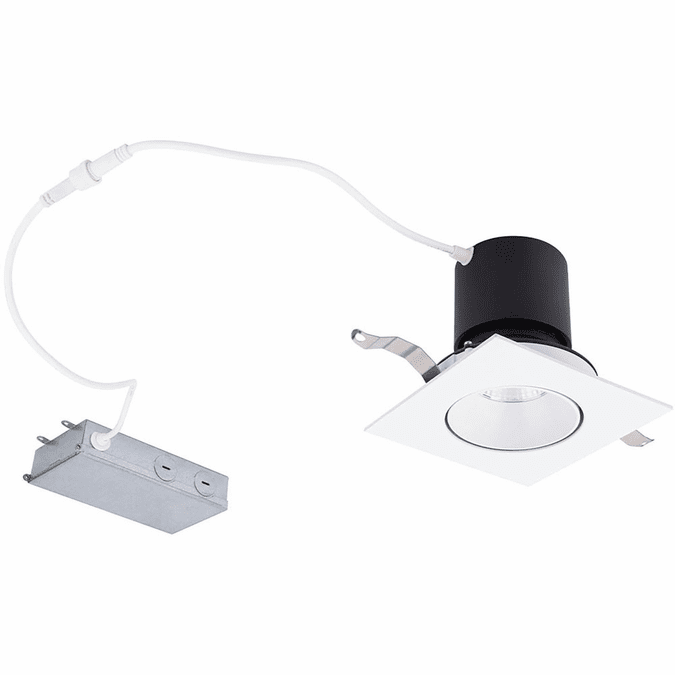 WAC Lighting R3HSAR-F9CS-WT Patriot Contemporary White LED Recessed ...