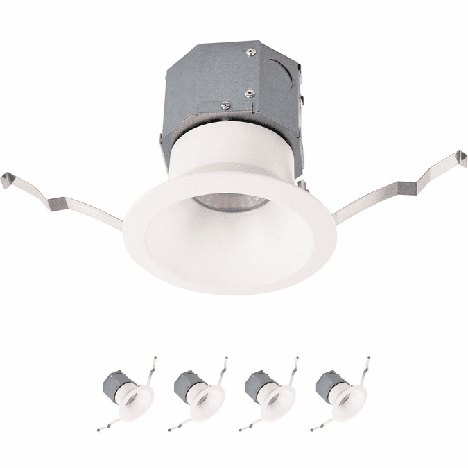 WAC Lighting R4DRDR-F9CS-WT-4 Pop-in Modern White LED Recessed Light ...