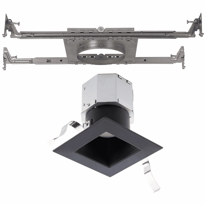 WAC Lighting R4DSDN-F9CS-BK Pop-in Contemporary Black LED Recessed ...