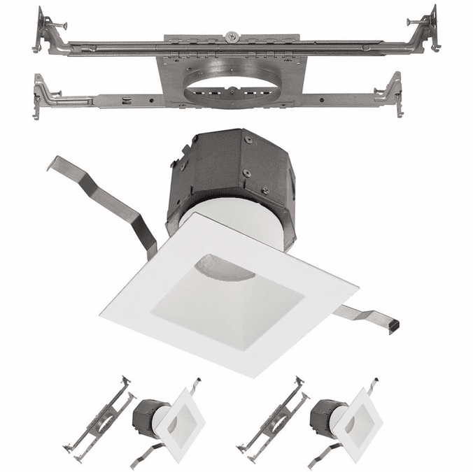 WAC Lighting R4DSDN-F9CS-WT-2 Pop-in Contemporary White LED Recessed ...