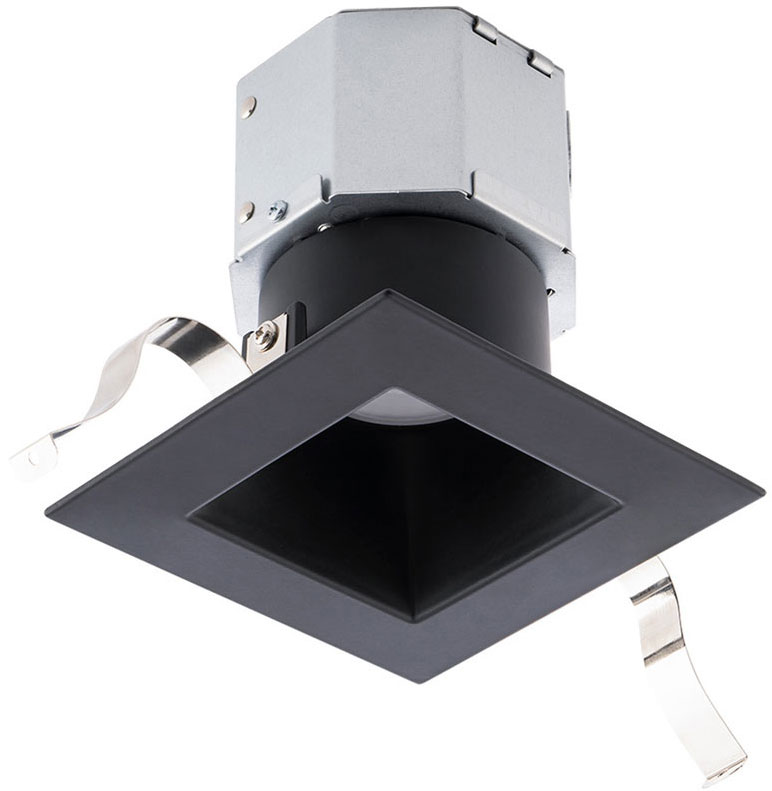 WAC Lighting R4DSDR-F9CS-BK Pop-in Contemporary Black LED Recessed ...