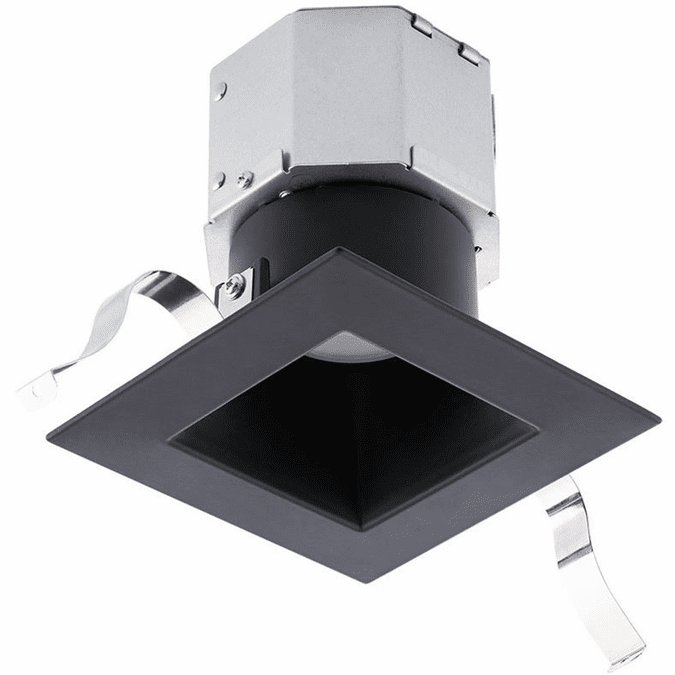 WAC Lighting R4DSDR-F9CS-BK Pop-in Contemporary Black LED Recessed ...