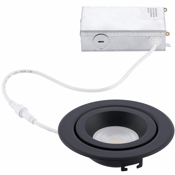 WAC Lighting R4ERA2R-W9CS-BK Lotos Contemporary Black LED Recessed ...