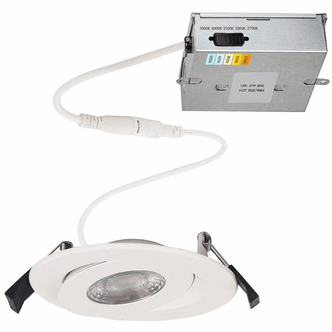 WAC Lighting R4ERAR-W9CS-WT Lotos Modern White LED Recessed Light ...