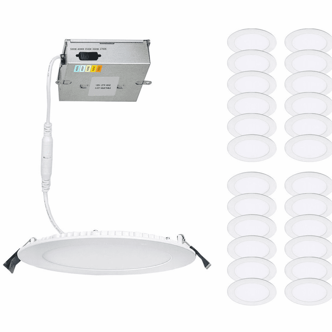 WAC Lighting R4ERDR-W9CS-WT-24 Lotos Modern White LED Recessed Light ...