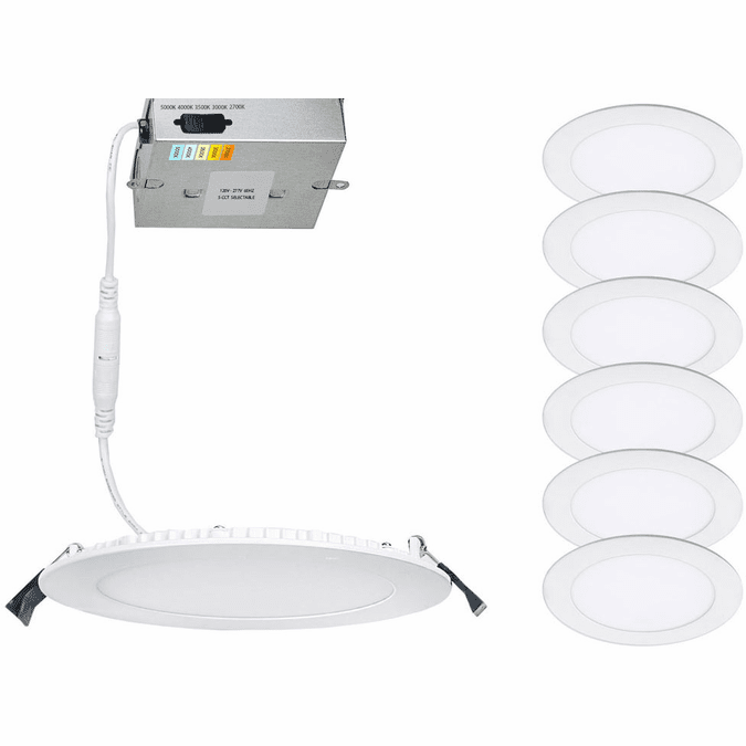 WAC Lighting R4ERDR-W9CS-WT-6 Lotos Modern White LED Recessed Lighting ...