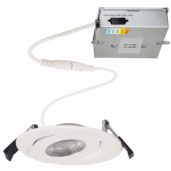 WAC Lighting R6ERAR-W9CS-WT Lotos Modern White LED Recessed Light ...