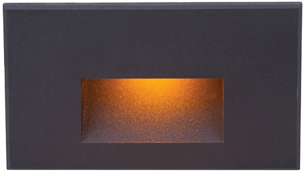 WAC Lighting WL-LED100-AM-BK Contemporary Black LED Amber Indoor Step ...