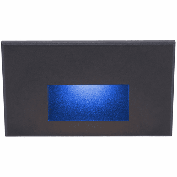 WAC Lighting WL-LED100-BL-BK Modern Black LED Blue Indoor Step Light ...