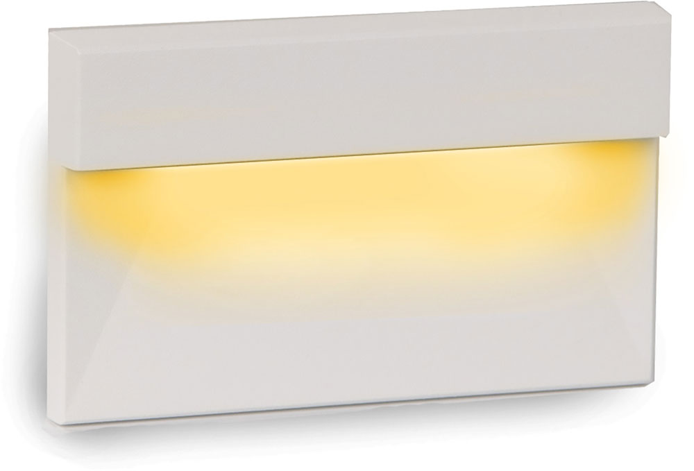 WAC Lighting WL-LED140-AM-WT Modern White LED Amber Ledge Indoor Step ...