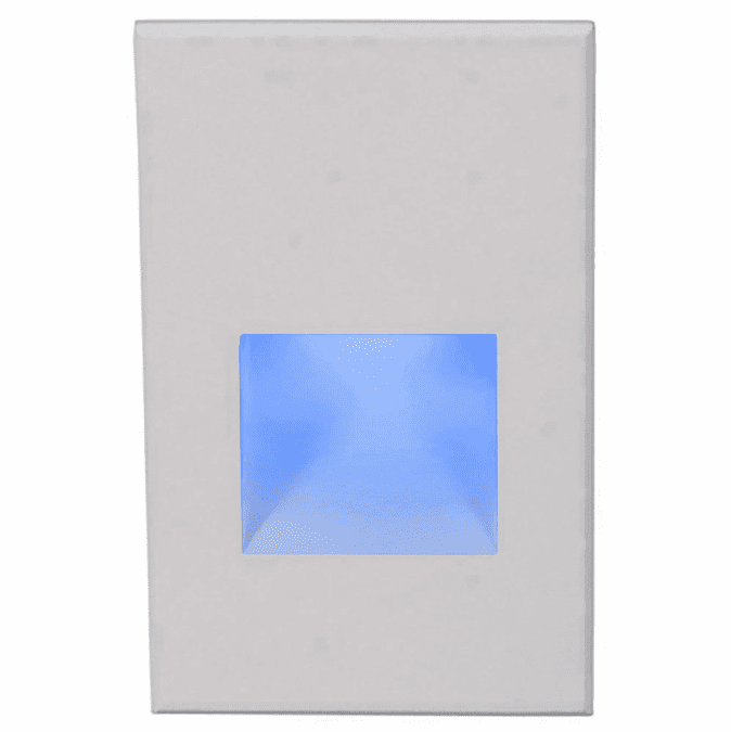 WAC Lighting WL-LED200-BL-WT Contemporary White LED Blue Indoor Step ...
