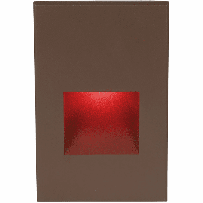 WAC Lighting WL-LED200-RD-BZ Contemporary Bronze LED Red Indoor Step ...