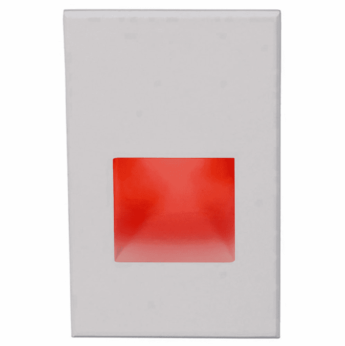 WAC Lighting WL-LED200-RD-WT Contemporary White LED Red Indoor Step ...