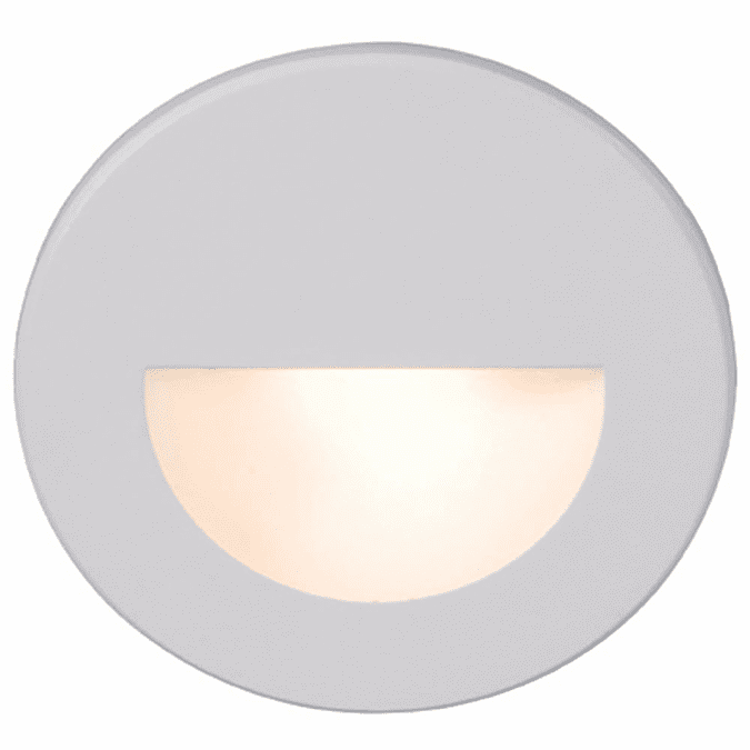 WAC Lighting WL-LED300-C-WT Contemporary White LED Half-Round Indoor ...