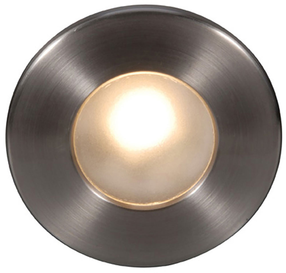 WAC Lighting WL-LED310-C-BN Modern Brushed Nickel LED Round Indoor Step ...