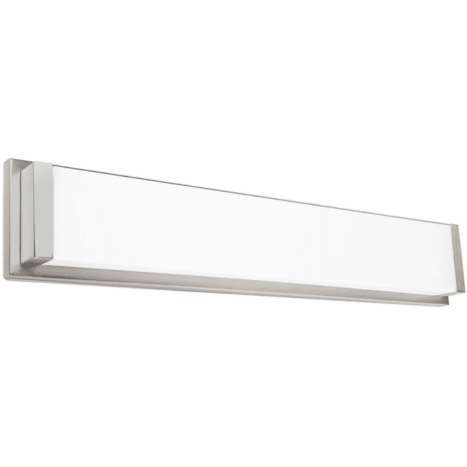 WAC Lighting WS-180137-30-BN Metro Contemporary Brushed Nickel LED Bathroom Vanity Lighting ...