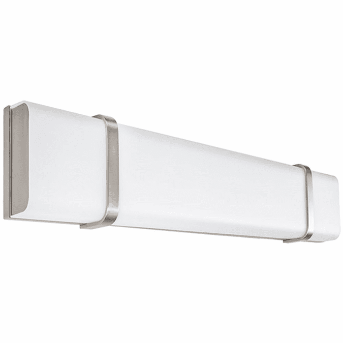 WAC Lighting WS-180327-30-BN Link Contemporary Brushed Nickel LED Bathroom Wall Light Fixture ...