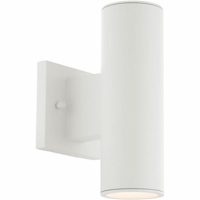 WAC Lighting WS-W190212-30-WT Cylinder Contemporary White LED Exterior ...