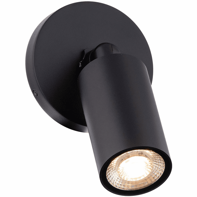 WAC Lighting WS-W230301-30-BK Cylinder Contemporary Black LED Outdoor ...