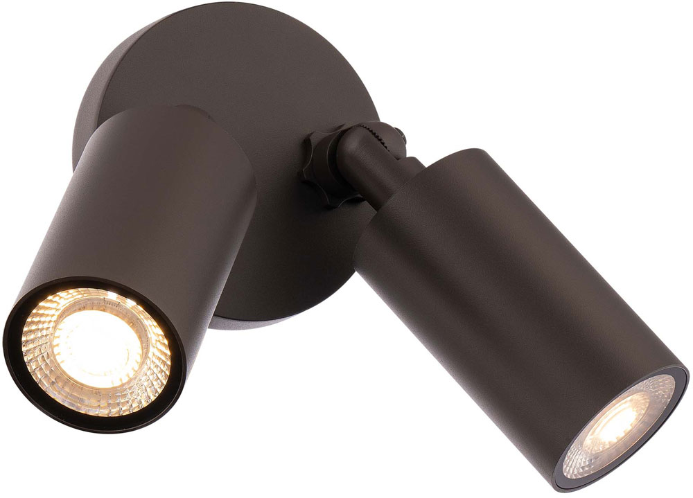 WAC Lighting WS-W230302-30-BZ Cylinder Modern Bronze LED Outdoor Spot ...