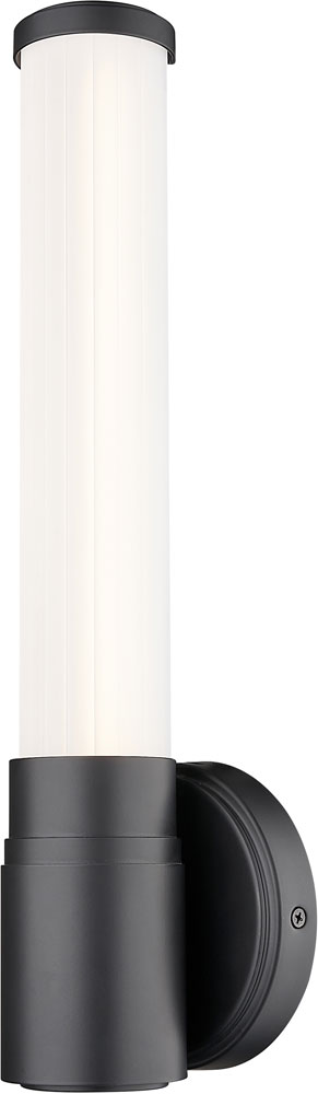 Z-Lite 1020-1S-MB-LED Warwick Modern Matte Black LED Wall Sconce ...