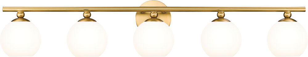Z-Lite 1100-5V-MGLD Neoma Contemporary Modern Gold 5-Light Bathroom ...