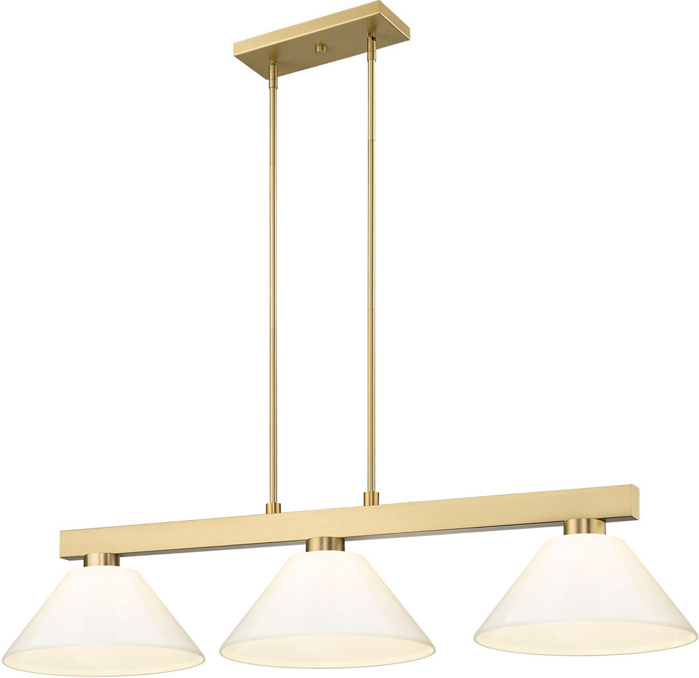 Z-Lite 152MGLD-PWH Cobalt Contemporary Modern Gold Island Lighting ...