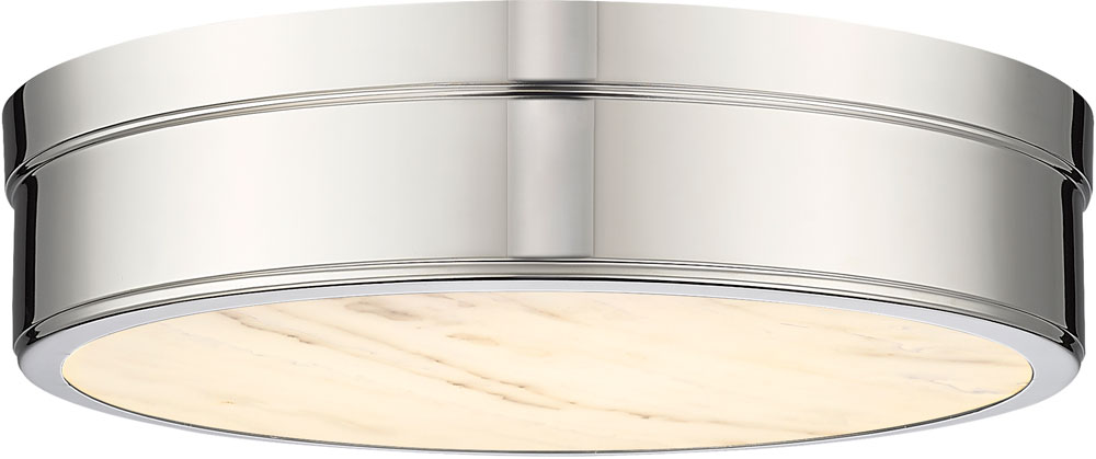Z-Lite 1944F15-PN-LED Anders Contemporary Polished Nickel LED Flush ...