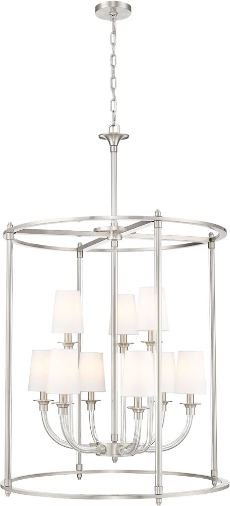 Z-Lite 1950-9C-BN Katerina Modern Brushed Nickel 28" Foyer Lighting ...