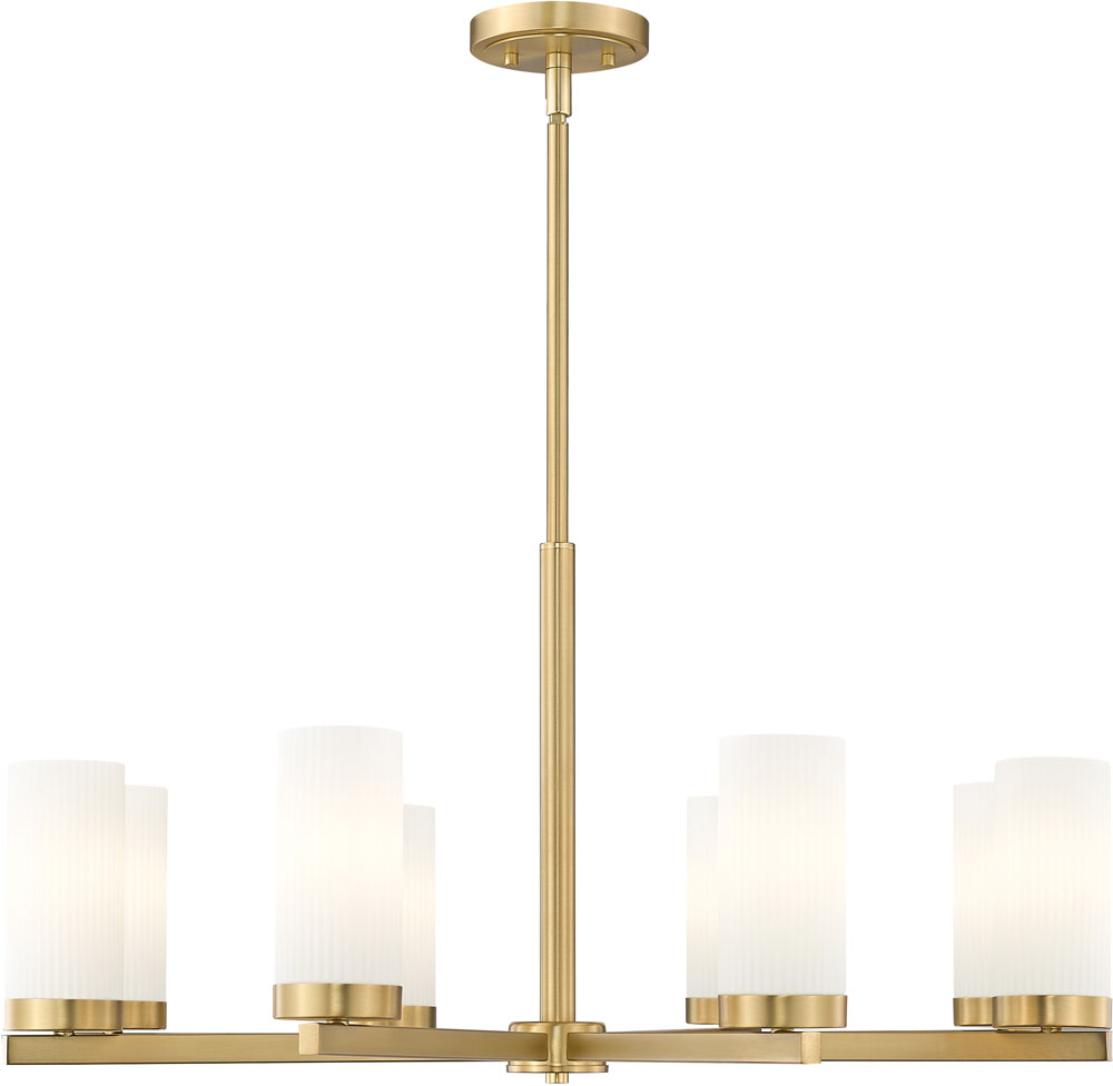 Z-Lite 3044-8MGLD Danica Contemporary Modern Gold Chandelier Light ...