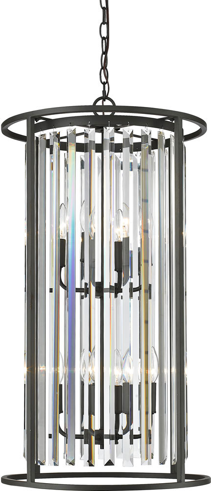 Z-Lite 439-8BRZ Monarch Contemporary Bronze Foyer Lighting Fixture ...