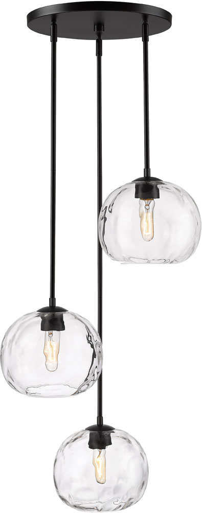 Z-Lite 490P10-3R-MB Chloe Modern Matte Black Multi Pendant Lamp - ZLT ...