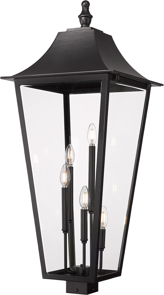 Z-Lite 5008PHXXLS-BK Gannon Black Outdoor Lamp Post Light - ZLT ...