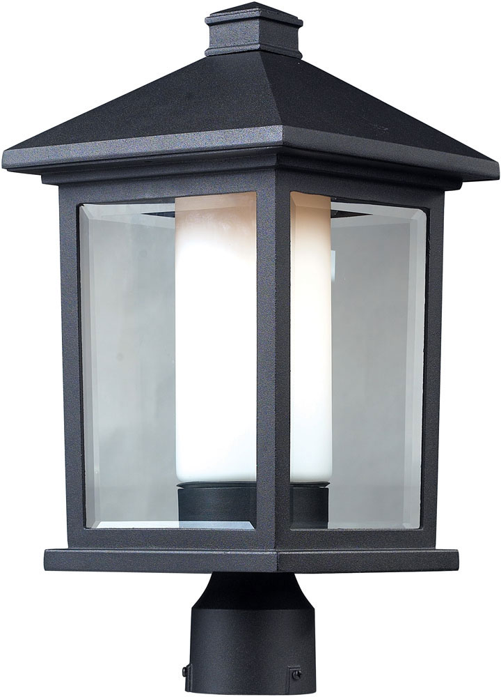 Z-Lite 523PHB Mesa Black Exterior Post Light Fixture - ZLT-523PHB