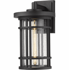 Z-Lite 570F-BK Jordan Modern Black Exterior Flush Mount Lighting Fixture - ZLT-570F-BK