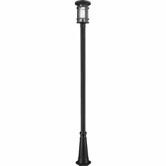 Z-Lite 570F-BK Jordan Modern Black Exterior Flush Mount Lighting Fixture - ZLT-570F-BK