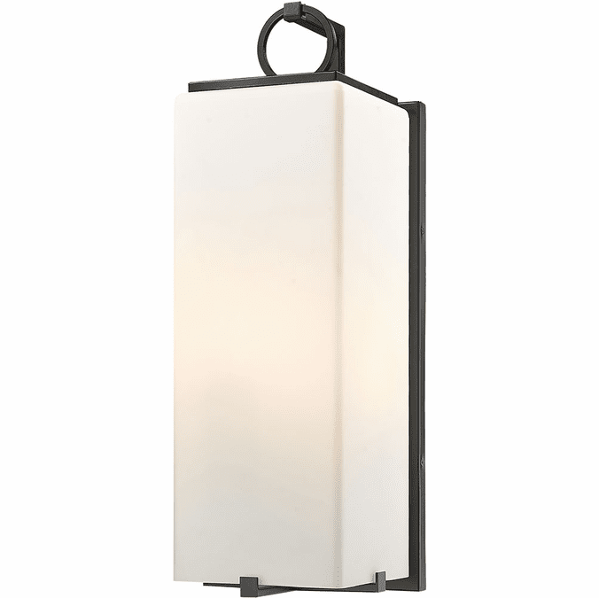 Z-Lite 593B-BK Sana Contemporary Black Outdoor Wall Lamp - ZLT-593B-BK