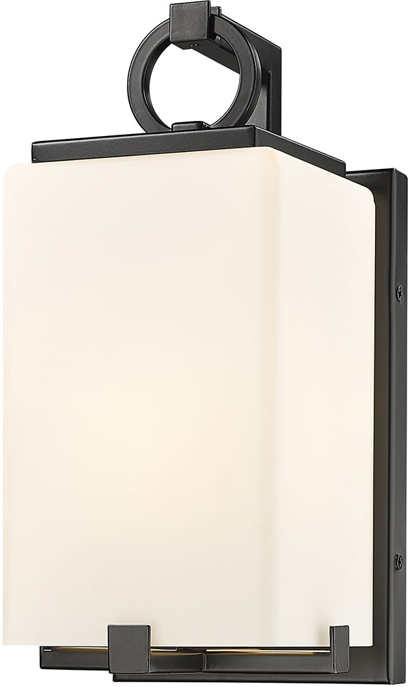 Z-Lite 593S-BK Sana Contemporary Black Outdoor Lighting Sconce - ZLT-593S-BK