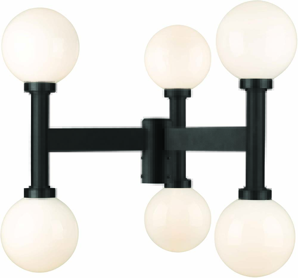 Z-Lite 597MP6-BK Laurent Contemporary Black 30" Exterior Post Lighting ...