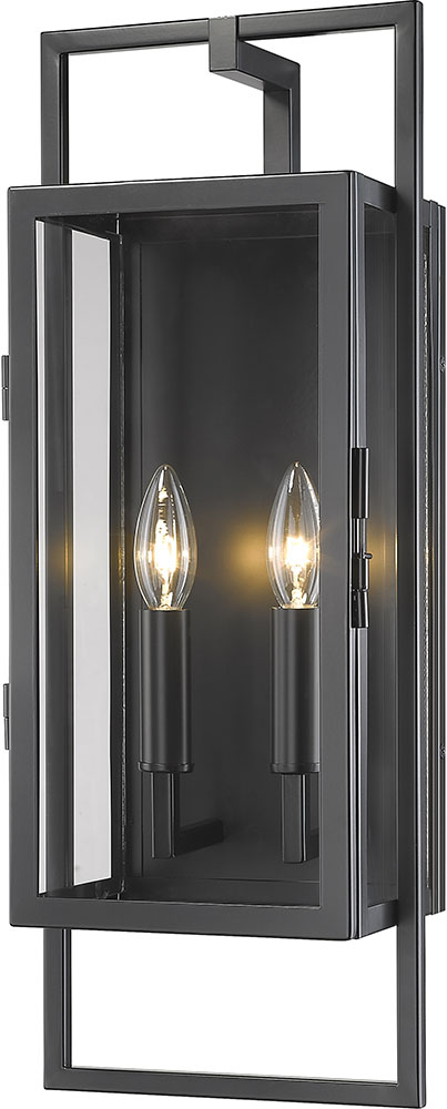 Z-Lite 598M-BK Lucian Modern Black Outdoor 8" Sconce Lighting - ZLT-598M-BK